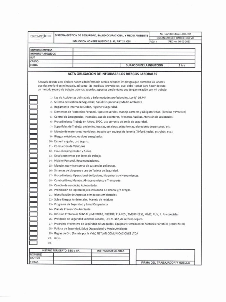 DOC. que debe llenar subcontrato | PDF