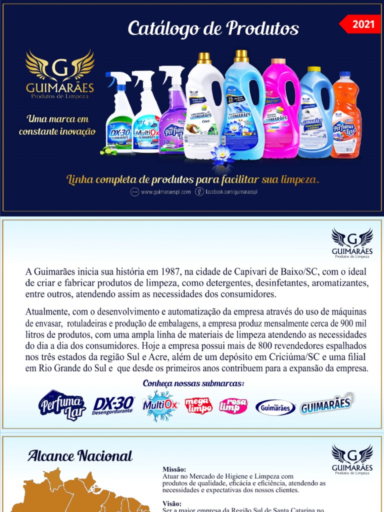 Catalogo Virtual 2021 Guimaraes Produtos de Limpeza | PDF