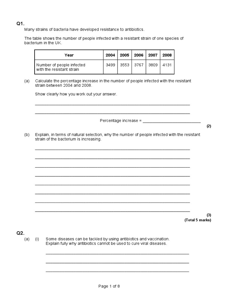 Antibiotic Resistance - PPTX Evidence For Evolution | PDF