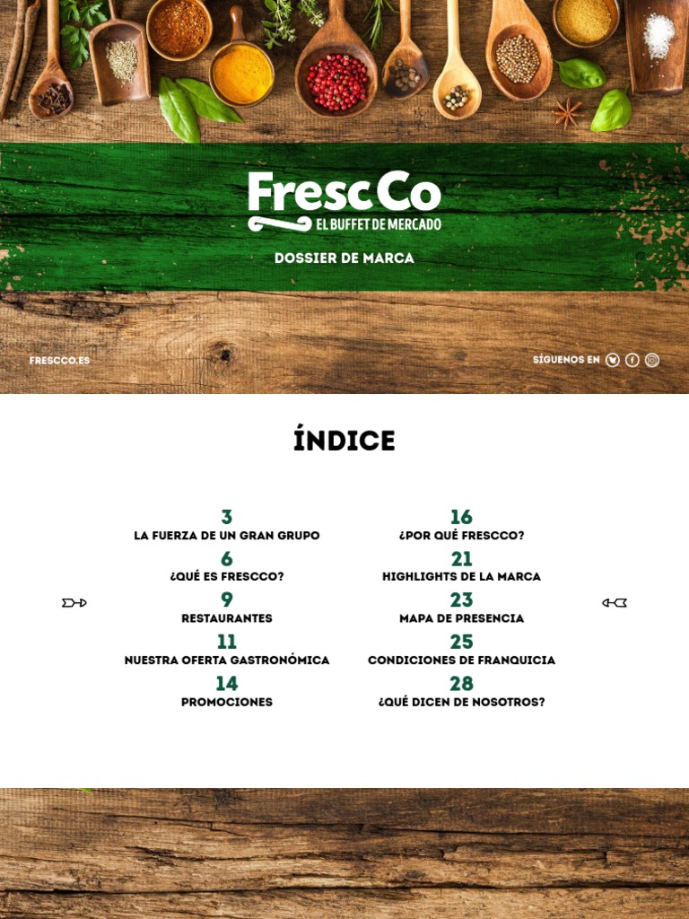 Dossier Frescco | PDF | Marketing | ensalada