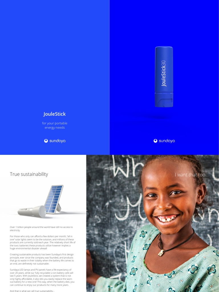 Sundaya JouleStick Brochure V3 | PDF | Battery Charger | Electric Power