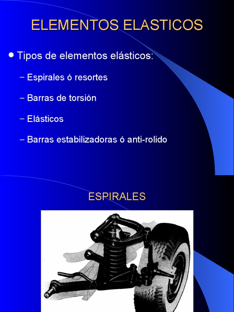05 - Suspension - Elementos Elasticos | Descargar gratis PDF | Eje ...