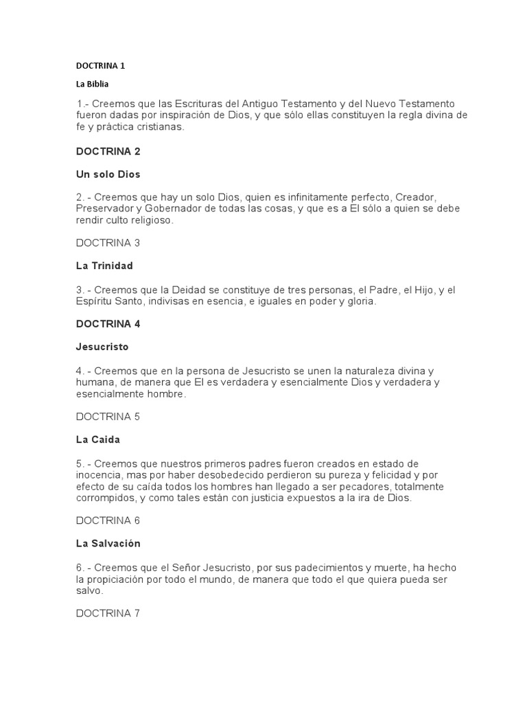 Las Doctrinas Del Ejército de Salvación | PDF | Salvación | Dios