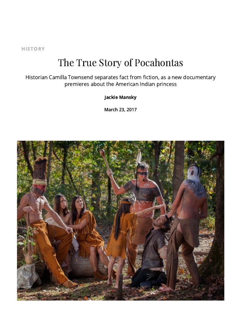 The True Story of Pocahontas - History - Smithsonian Magazine | PDF