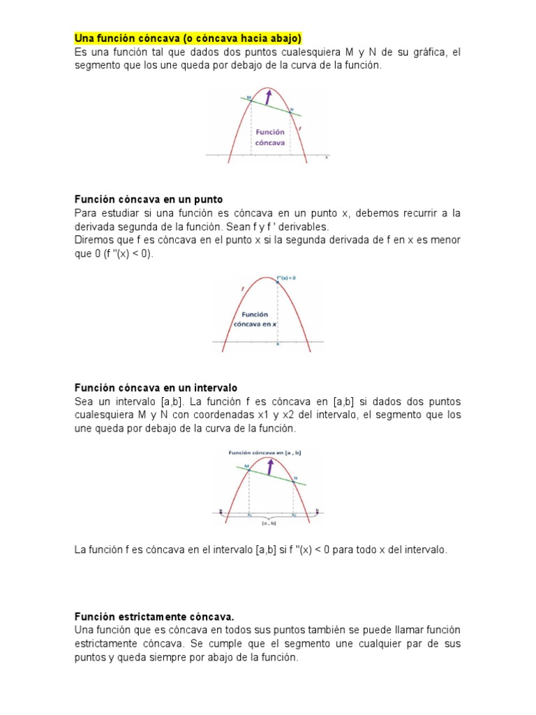 Una Función Cóncava | PDF | Conjunto convexo | Derivado