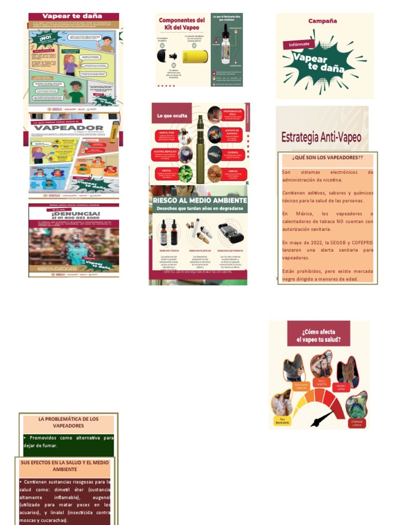 Triptico Antivapeo SANTILLAN Completo | PDF