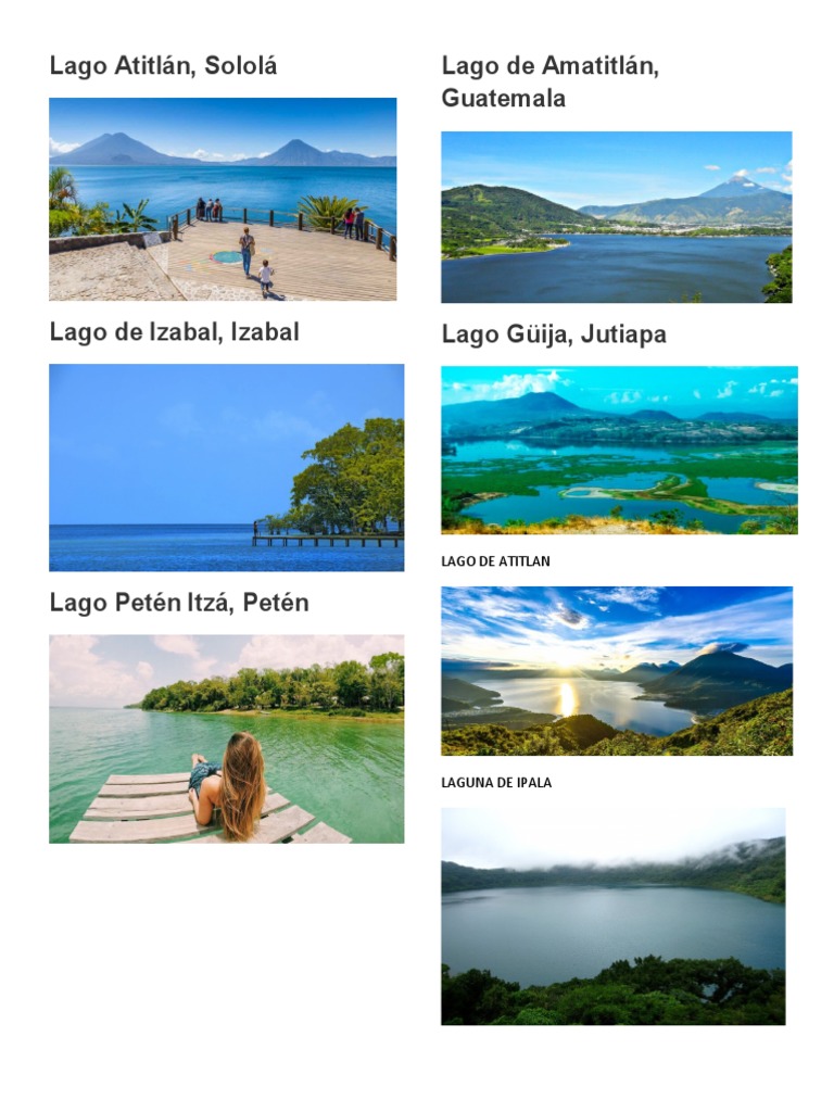 Lagos y Lagunas de Guatemala | PDF