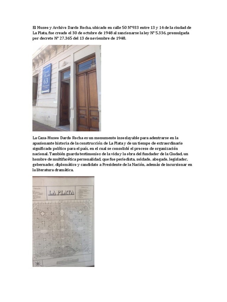 Museo Dardo Rocha | PDF | Museo