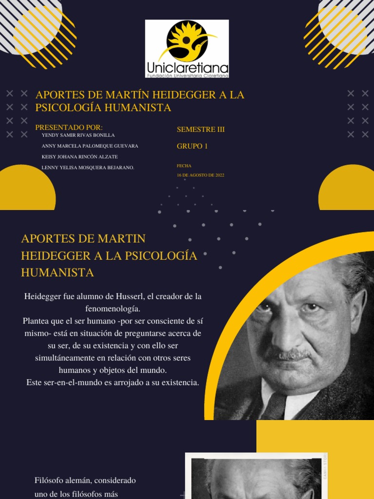 La Psicología Humanista, Martin Heidegger | PDF | Martin Heidegger ... La Psicología Humanista, Martin Heidegger | PDF | Martin Heidegger ...