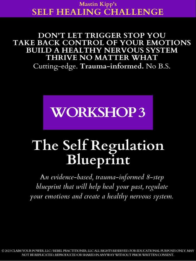 Self Regulation Blueprint for Healing | PDF | Behavioural Sciences ...