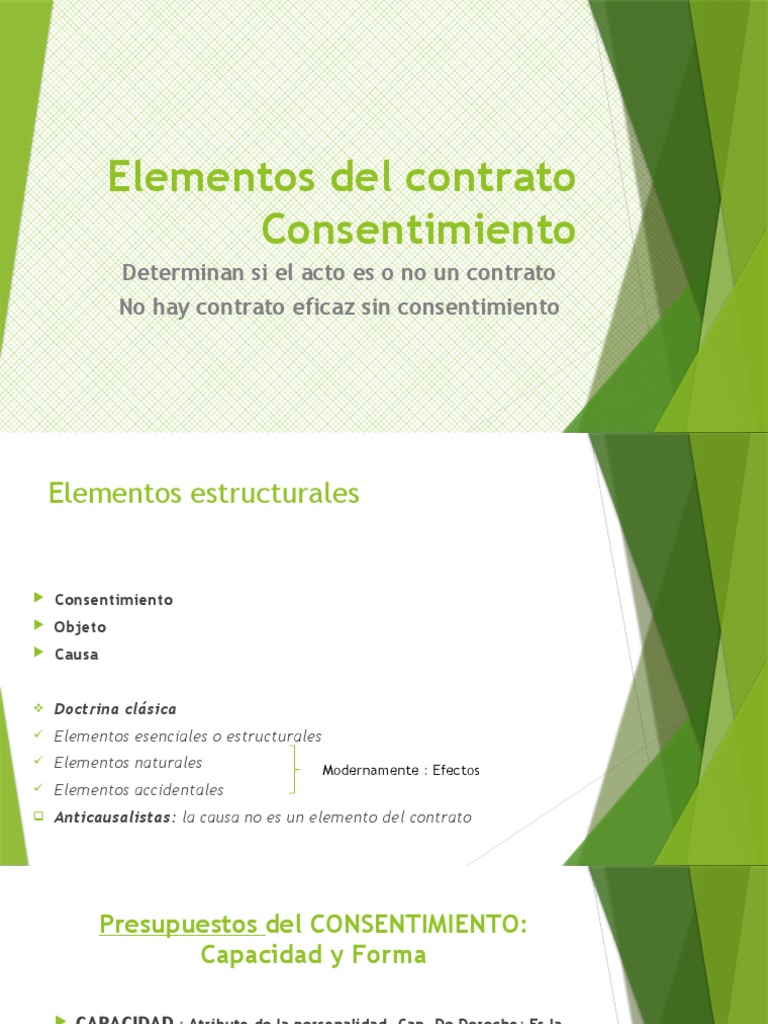 Elementos Del Contrato | PDF