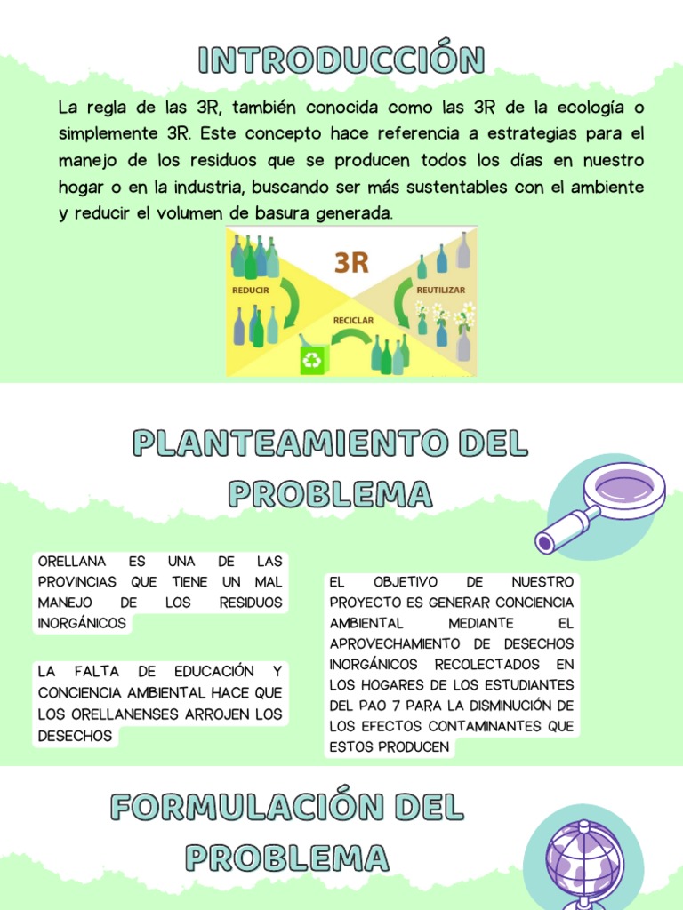 presentacion 3R | PDF | Residuos | Reciclaje