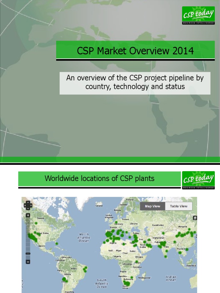 CSP Market Overview CSP Today - pdf0 | PDF | Sustainable Development | Sun