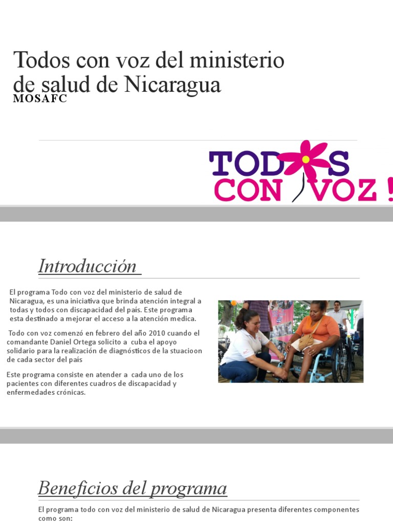 Todo Con Voz | PDF | Invalidez | Nicaragua