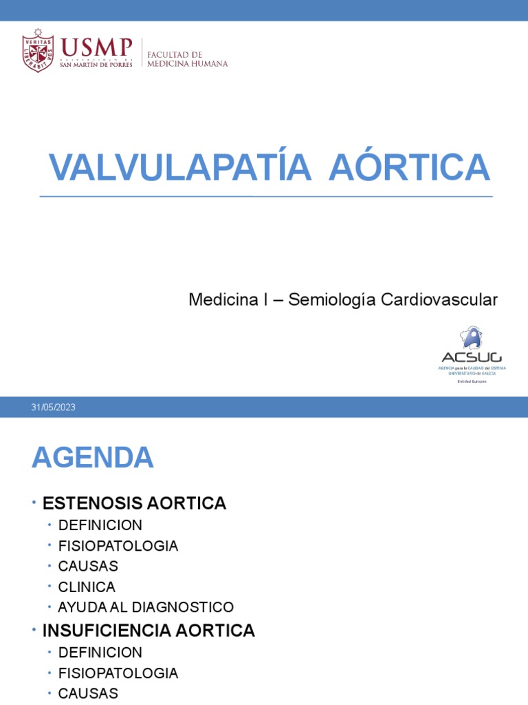 10 Clase Valvulopatia Aortica - Dr. Solari | PDF | Medicina Interna ...