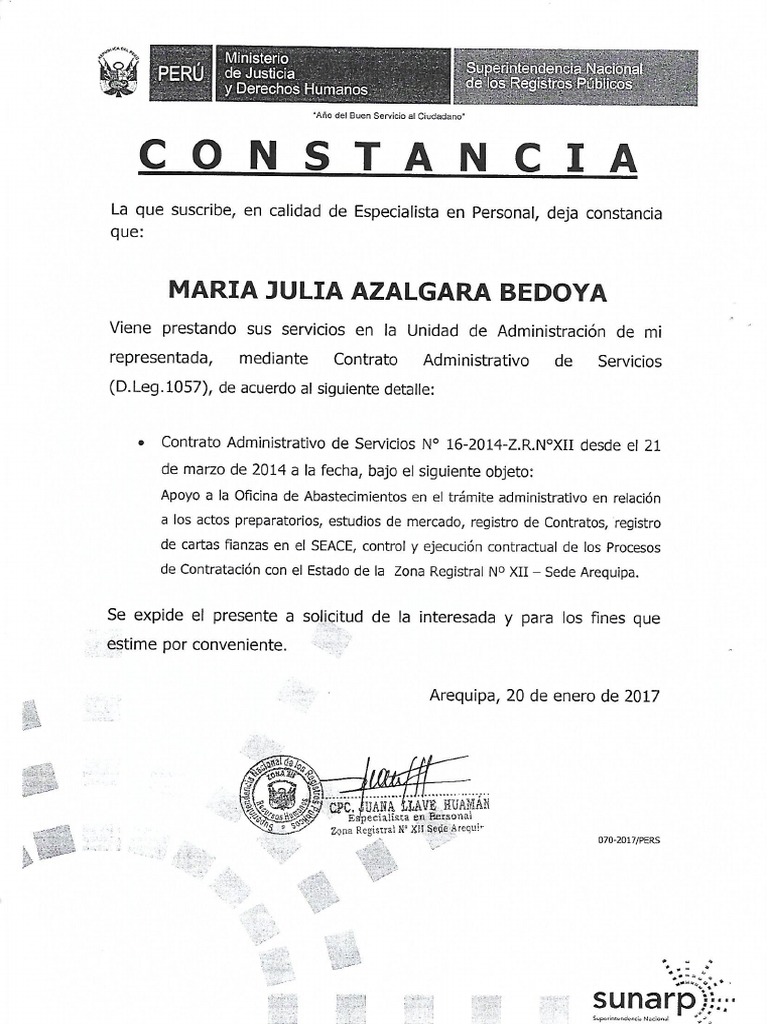 CONSTANCIA | PDF