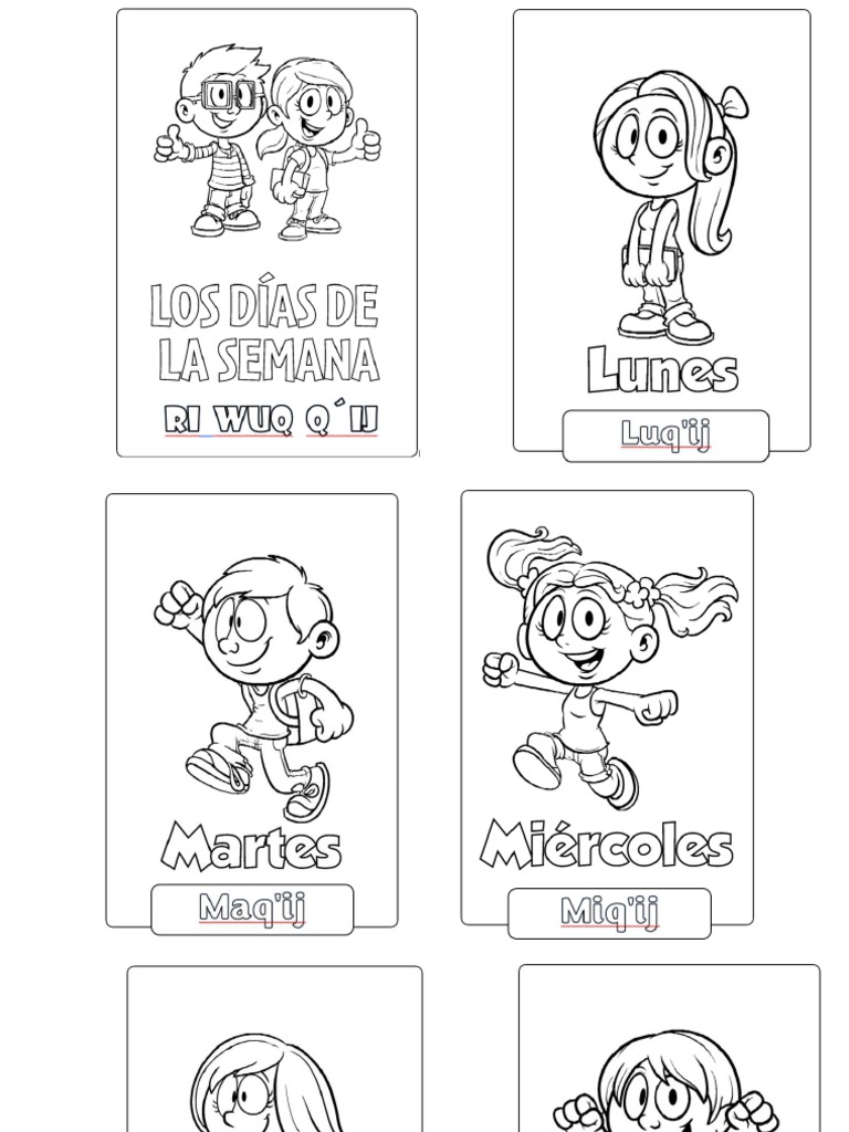 CARTEL DÍAS DE LA SEMANA | PDF