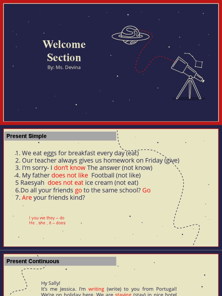 Welcome Section G8 | PDF | Syntax | Grammar