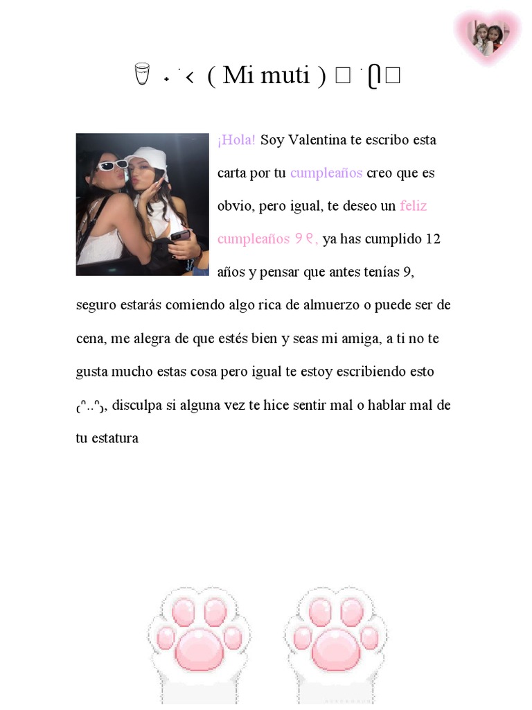 (Mi Muti) : ¡Hola! Cumpleaños | PDF