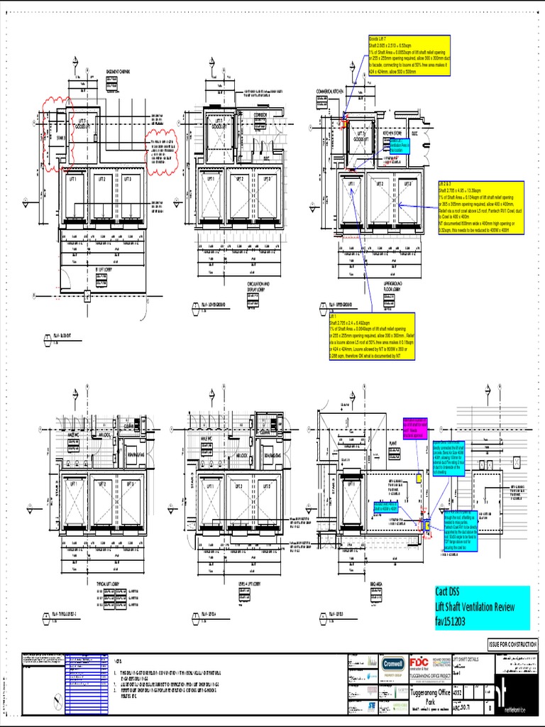 Cact DSS Lift Vent Review Comments ALL Lifts R1 | PDF | Civil ...