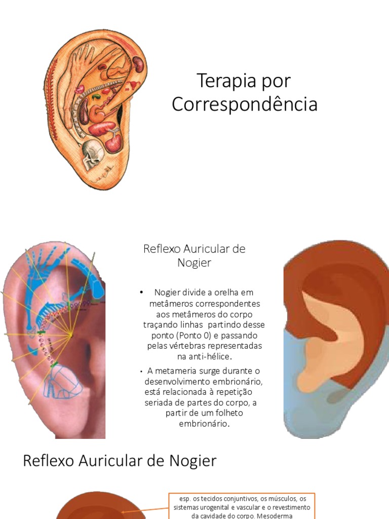 Terapia Por Correspondência, Anatomia e Nogier | PDF | Corpo humano | Orelha