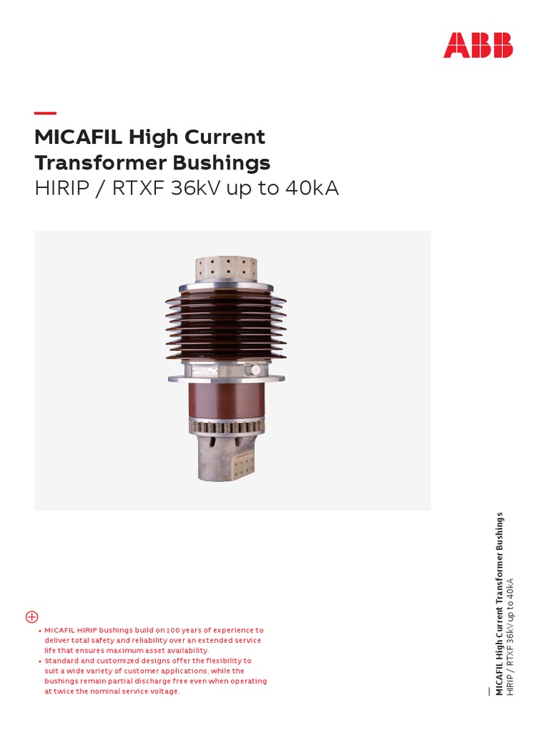 04 - ABB MICAFIL Bushings HIRIP Catalogue English | PDF