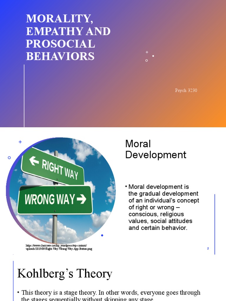 Morality, Empathy and Prosocial Behaviors | PDF | Psychology | Behavioural Sciences