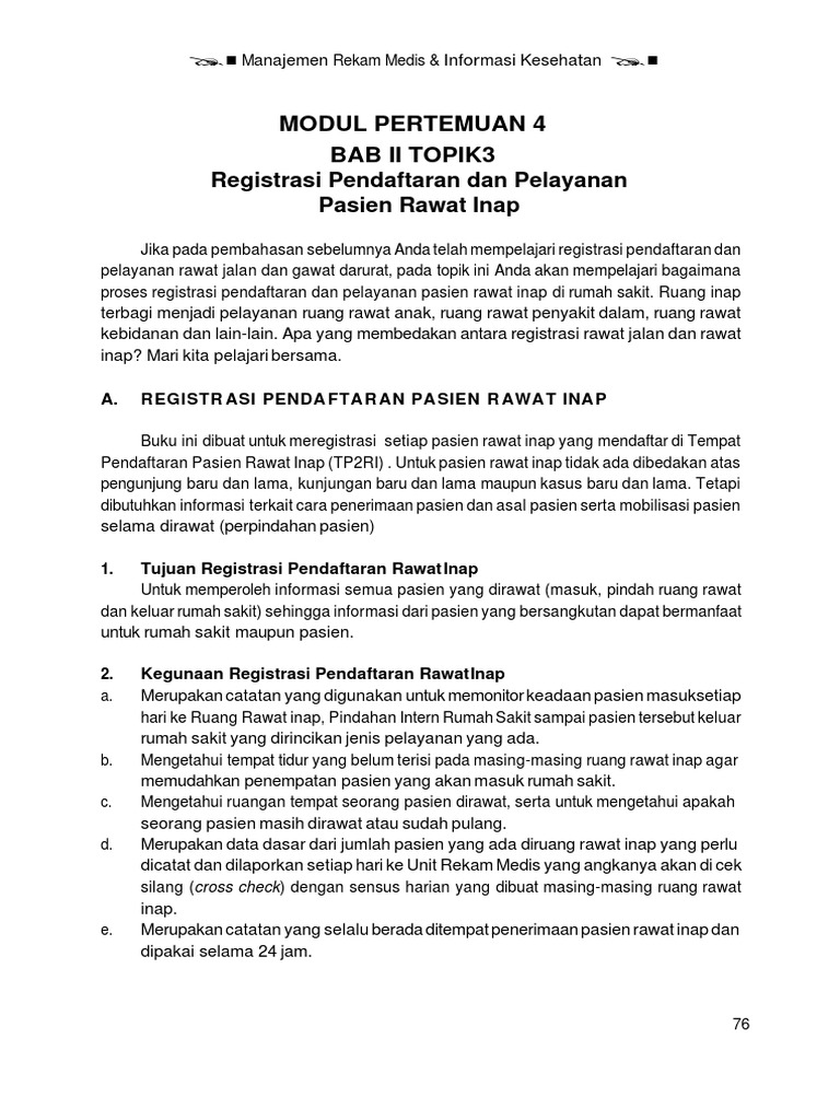 Tugas PSRM Register Pendaftaran Dan Pelayanan | PDF