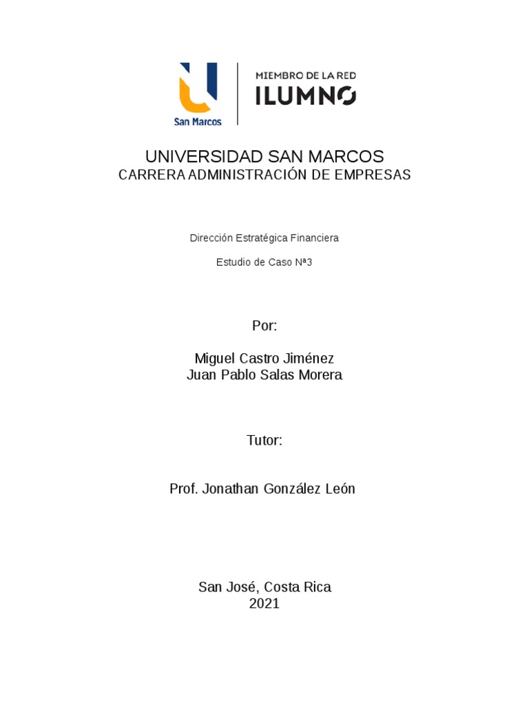 Estudio de Caso 3 Direcci N Estrategica | PDF