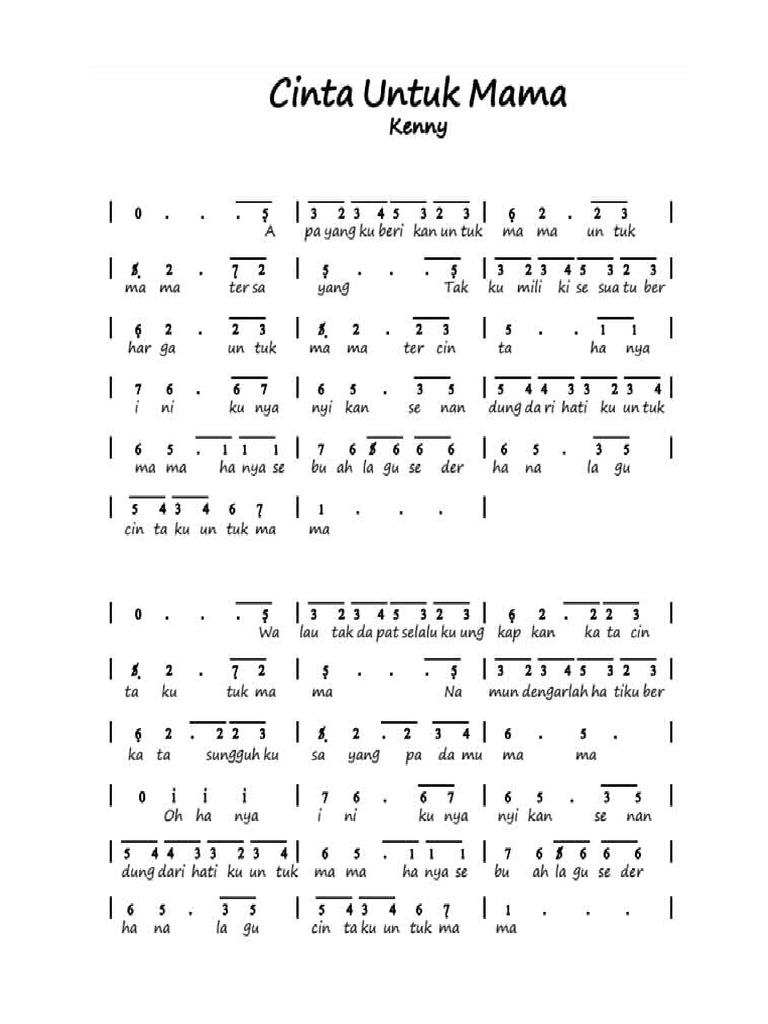 Cinta Untuk Mama | PDF
