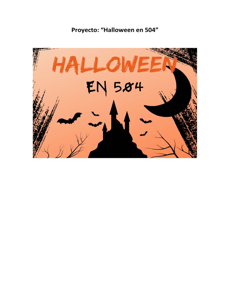 Proyecto Halloween | PDF | Escritura | Víspera de Todos los Santos
