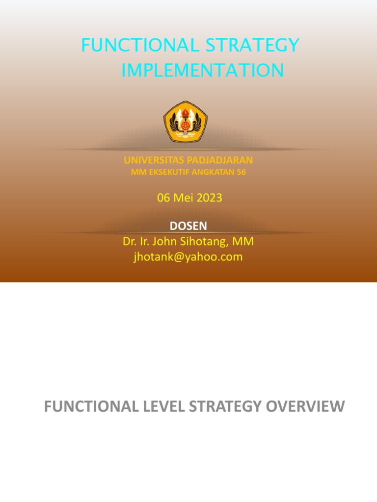 Functional Strategy Implementation Pdf Capital Structure Investing