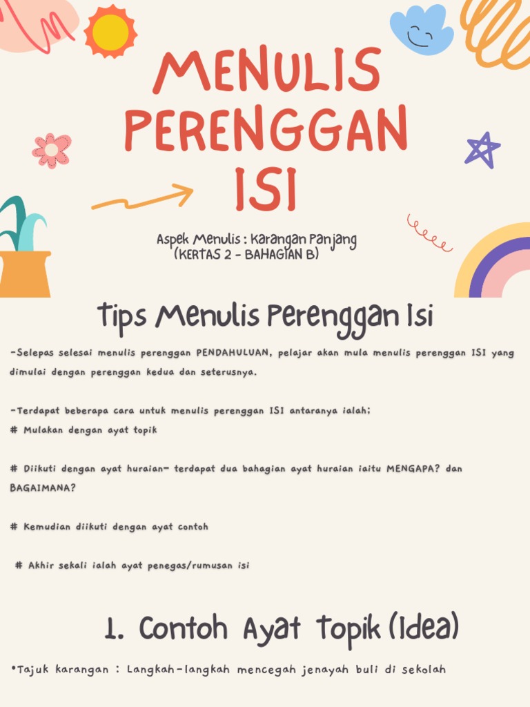 Teknik Menulis Perenggan Isi - Karangan Panjang | PDF