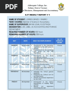 Ojt Weekly-Report-Template | PDF