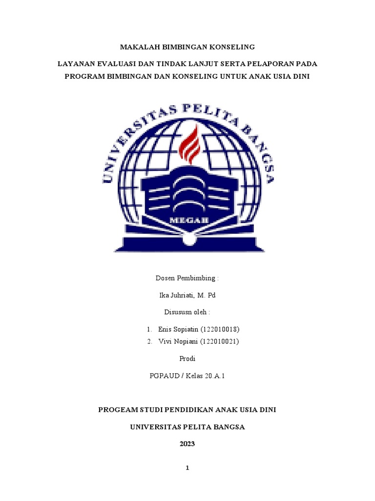 MAKALAH Kel 7 BIMBINGAN KONSELING | PDF | Karier & Perkembangan