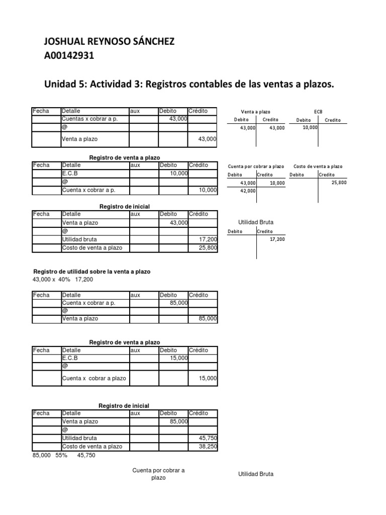 Registros Contables | PDF