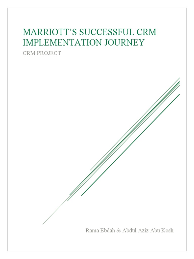 Marriott's CRM Strategy for Personalization | PDF | Marriott ...