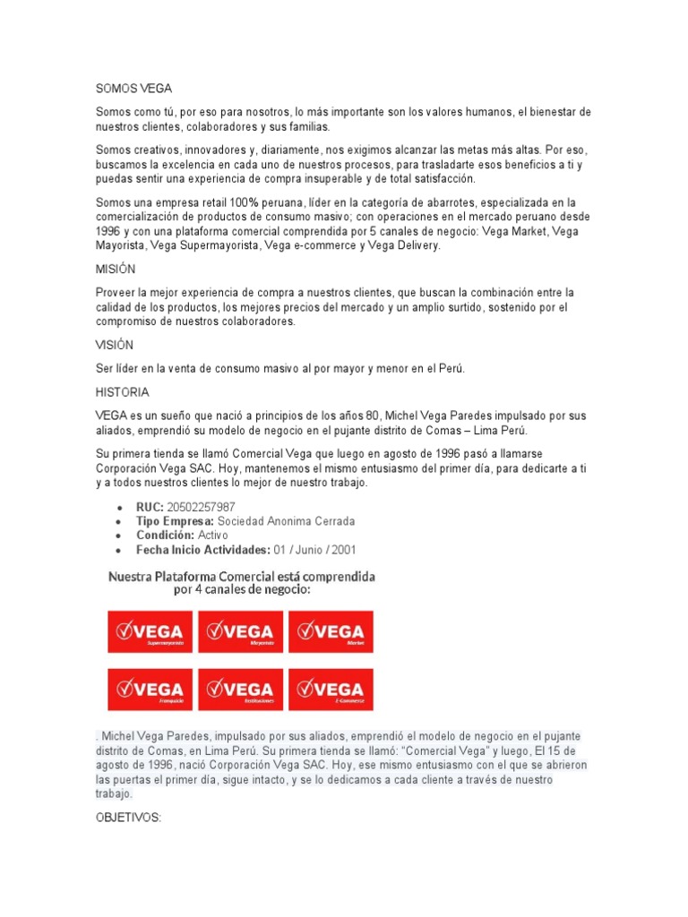 Vega | PDF | Perú | Economias