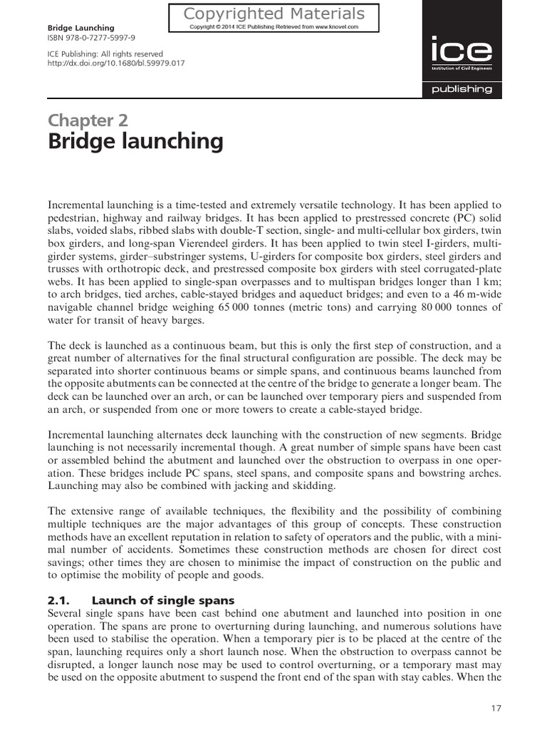Bridge Launching: Bridge Launching ISBN 978-0-7277-5997-9 ICE ...