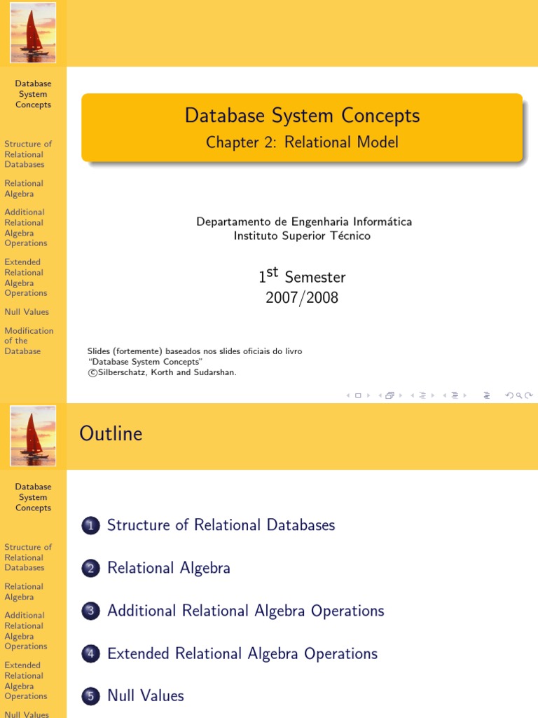 Lecture 5 Relational Algebra | PDF