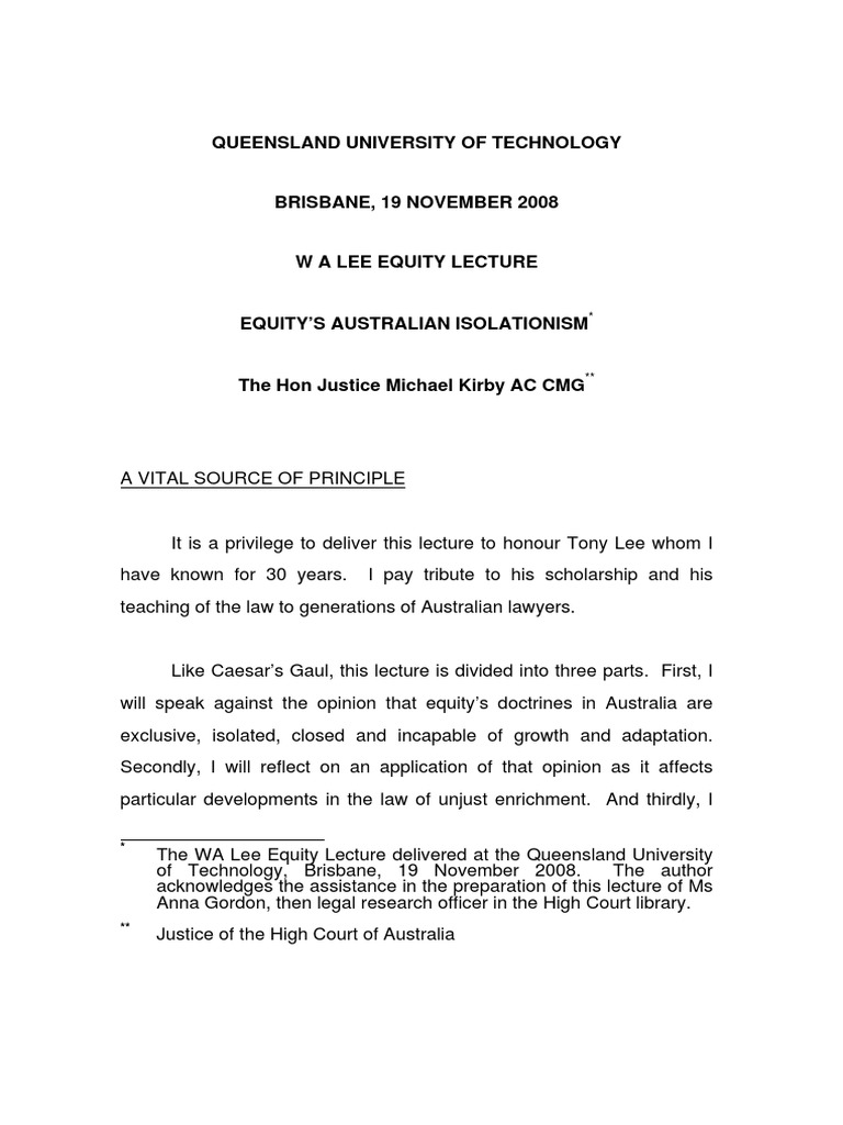 Equity and Fallacy | PDF | Equity (Law) | Justice