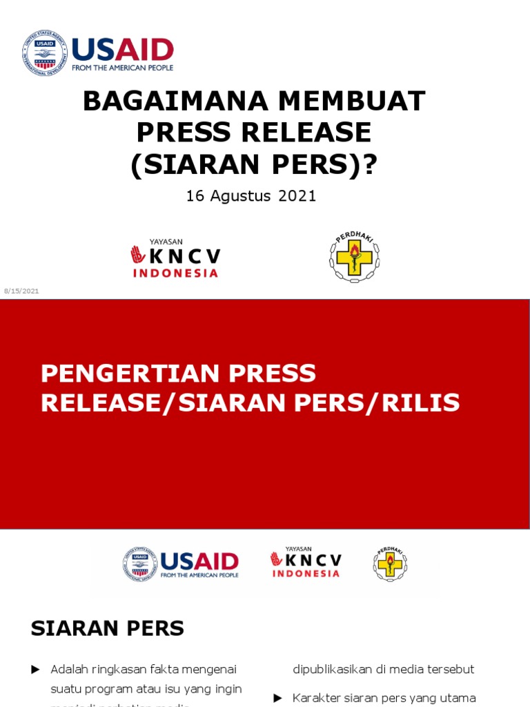 Materi Pelatihan-Media Rilis | PDF