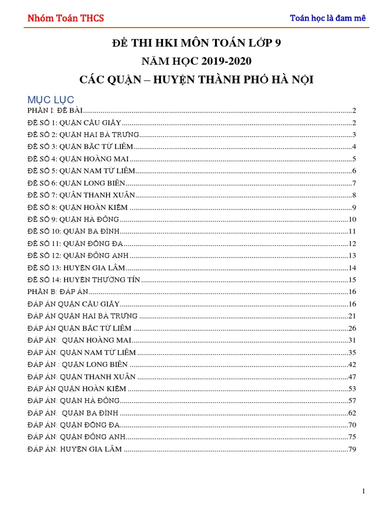 Đề HK1 lớp 9 | PDF