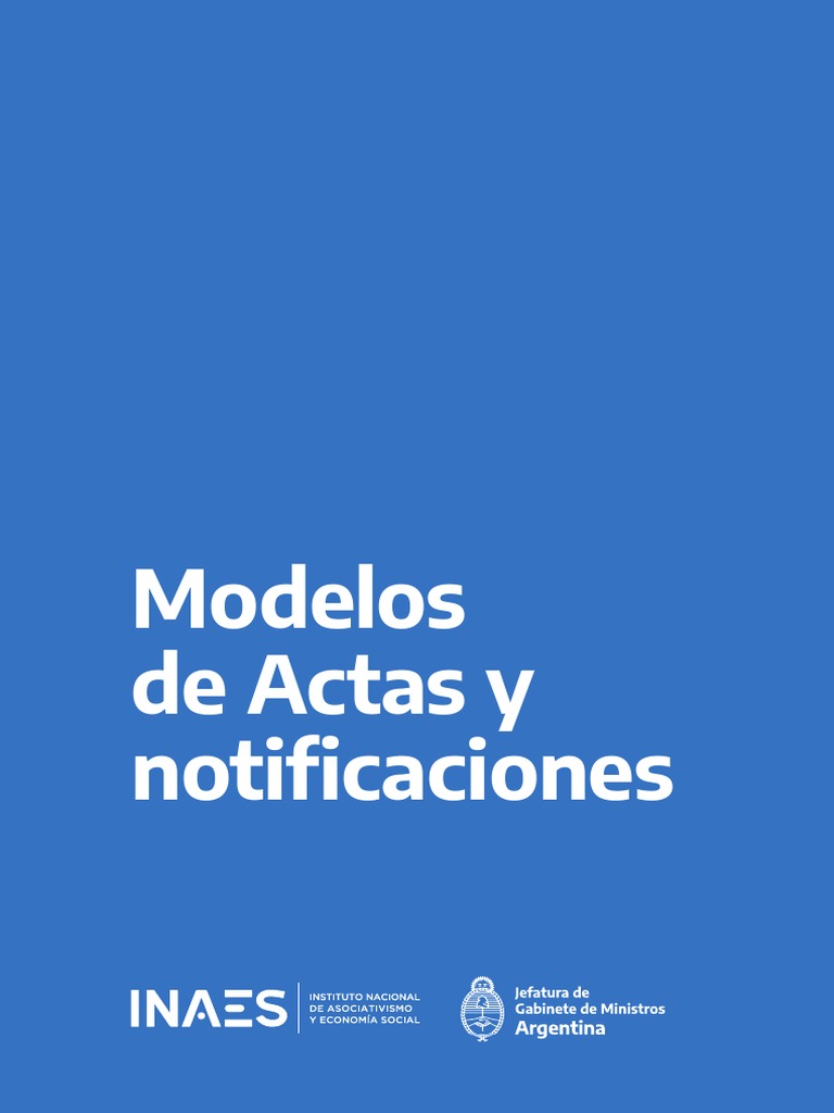 Modelos de Actas | PDF | Cooperativa | Gobierno
