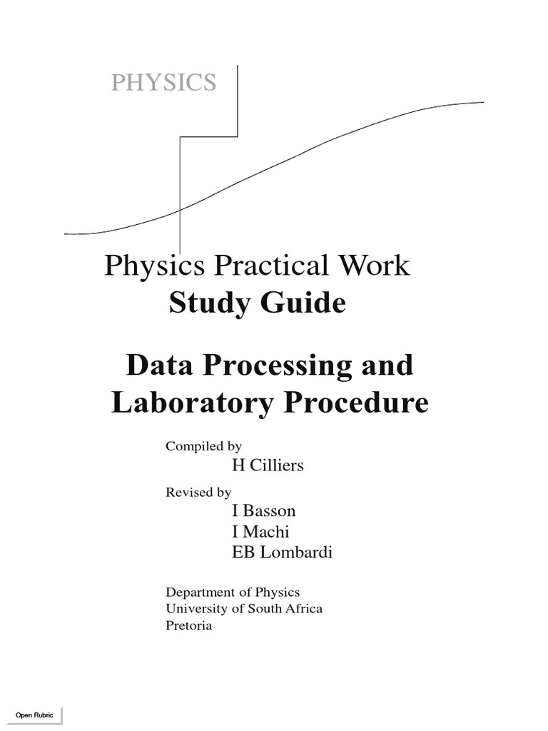 StudyGuide1 Practical Work | PDF | Significant Figures | International System Of Units