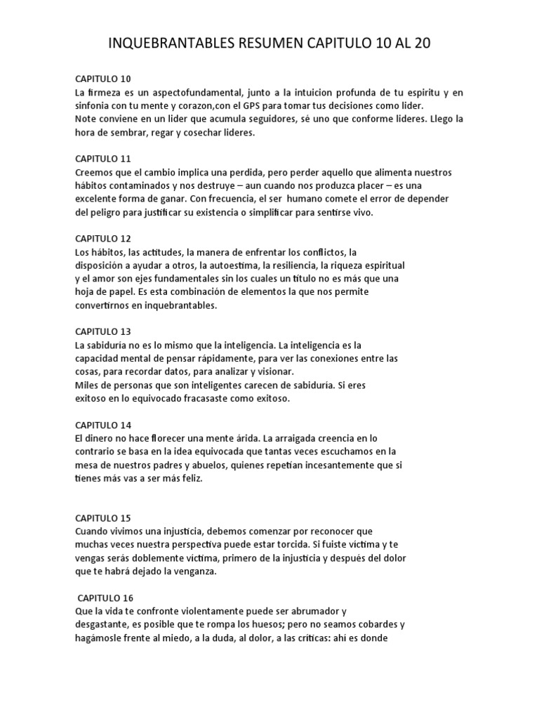 INQUEBRANTABLES | PDF | Estilo de vida