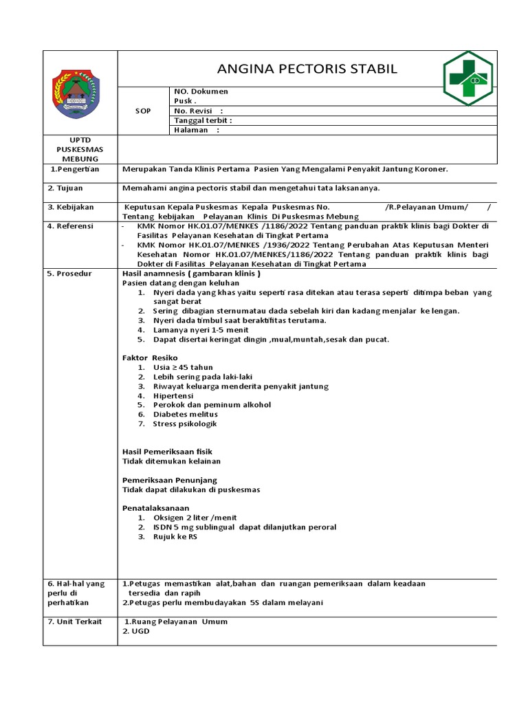 Angina Pectoris Stabil | PDF