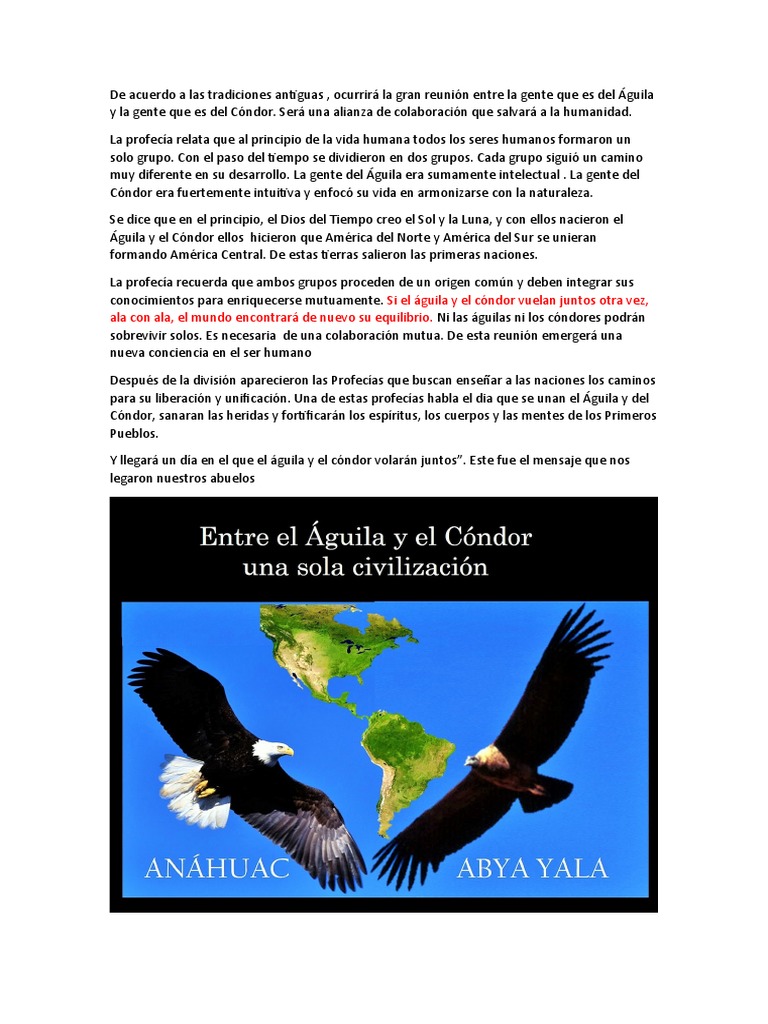 aguila y el condor | PDF