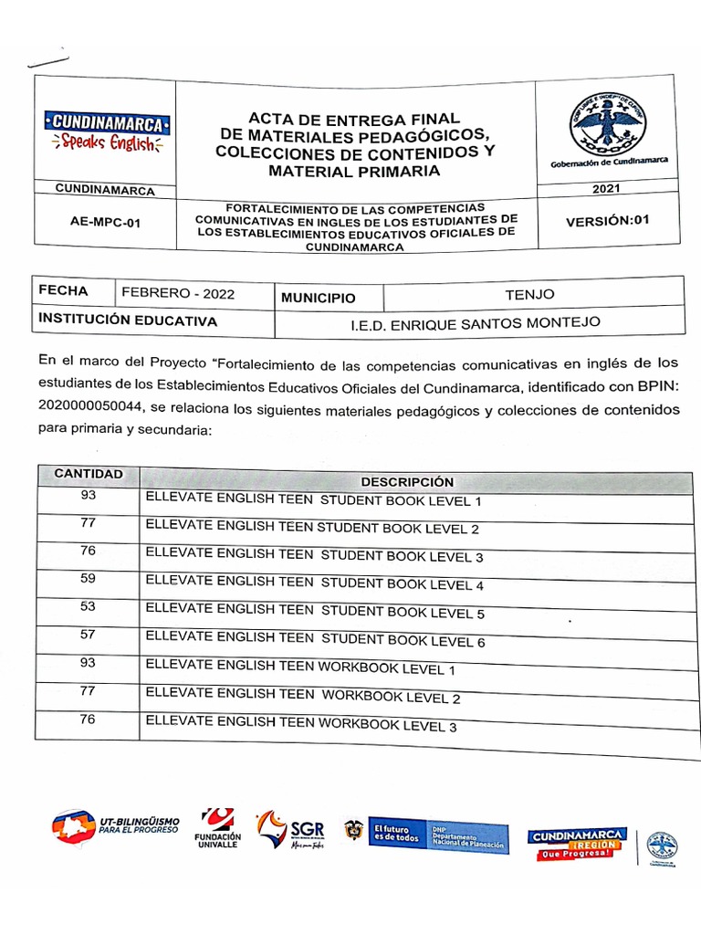 I. E. D Enrique Santos Montejo | PDF