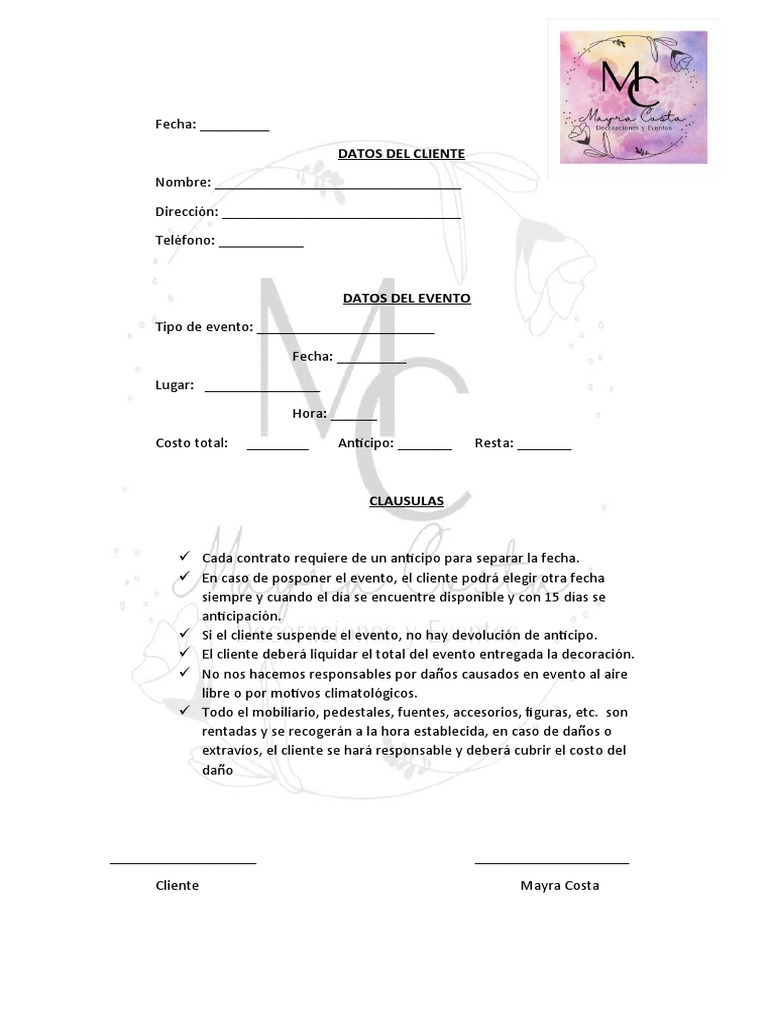 Contrato mc1 | PDF